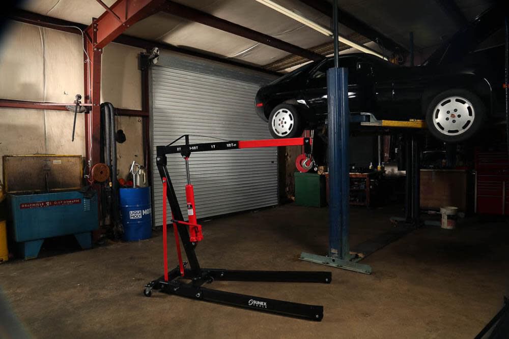 Sunex 2 Ton Folding Engine Crane with Dual Pump Pistons 5222 - Acme Tools