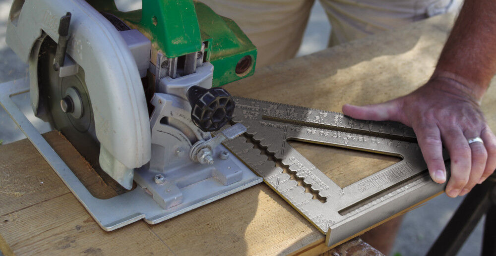 Johnson Level 12 Inch Johnny Square Aluminum Rafter Square RAS-120 ...