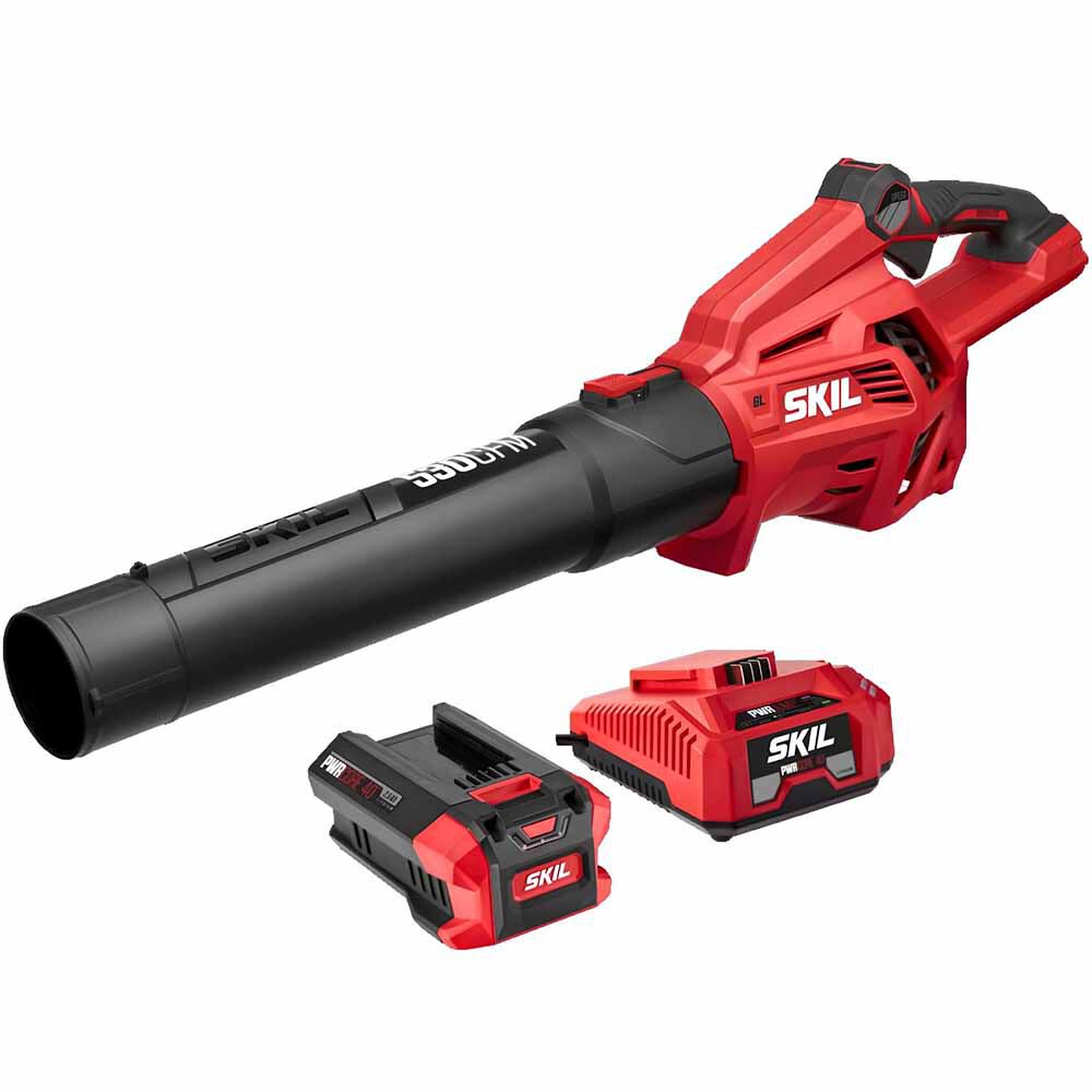 SKIL PWR Core 40 Leaf Blower Kit 40V Brushless 530 CFM BL4713C-11 ...
