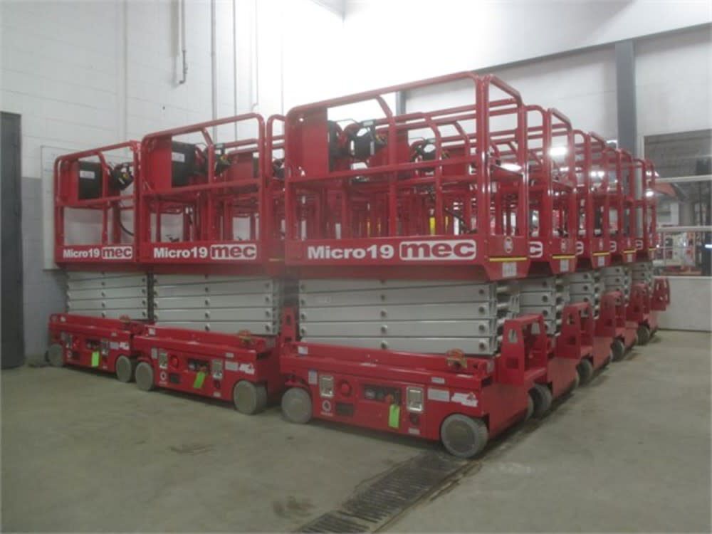 mec 19 Ft. Electric Scissor Lift - Narrow MICRO 19 - Acme Tools