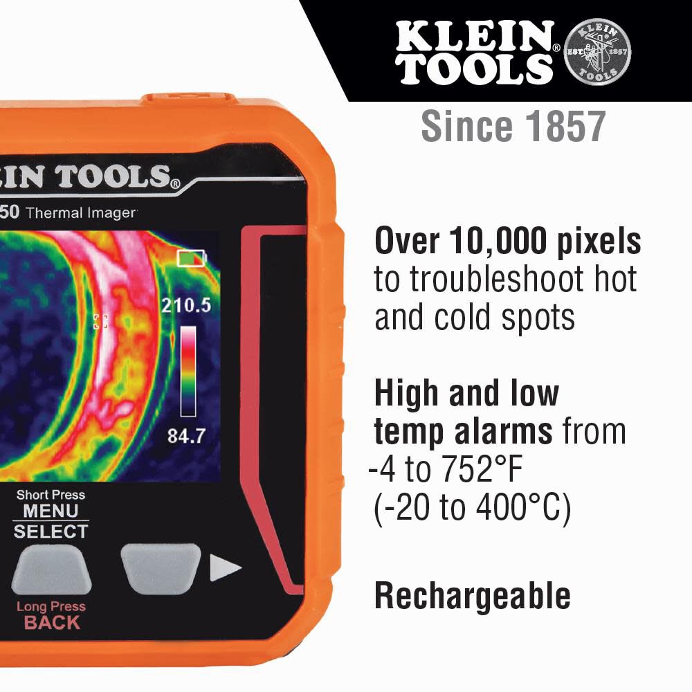 Klein Tools Rechargeable Thermal Imager TI250 TI250 - Acme Tools
