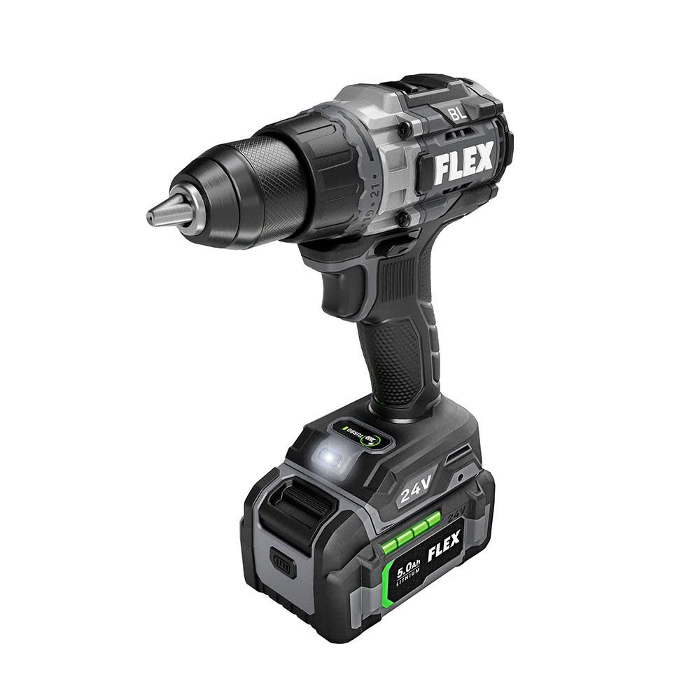 FLEX 24V 1/2in 2-Speed Drill Driver With Turbo Mode Kit FX1171T-2B from ...