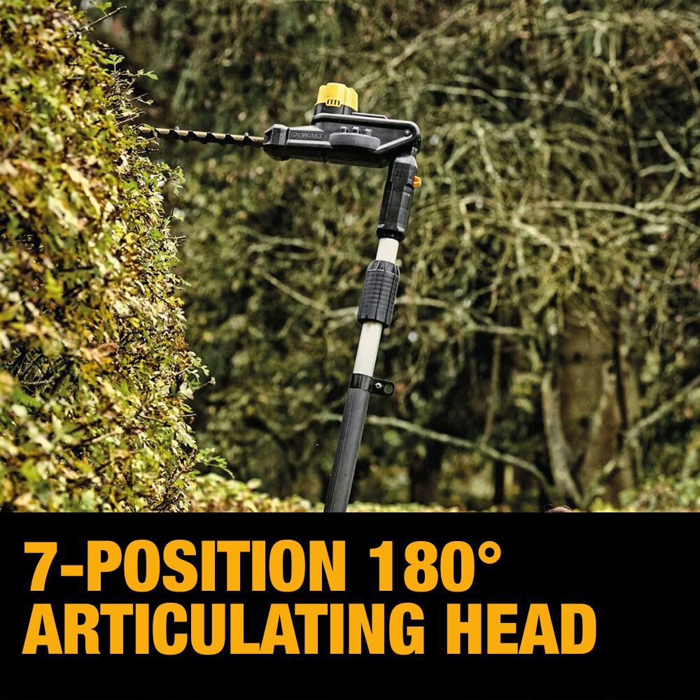DEWALT 20V MAX Lithium-Ion Cordless Pole Saw and Pole Hedge Trimmer ...