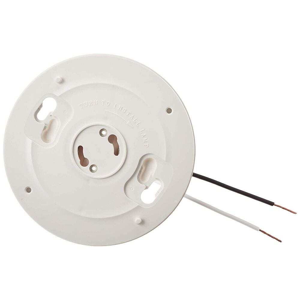 Leviton 10W 120VAC 60HZ White LED Ceiling Keyless Lampholder 3825387 ...