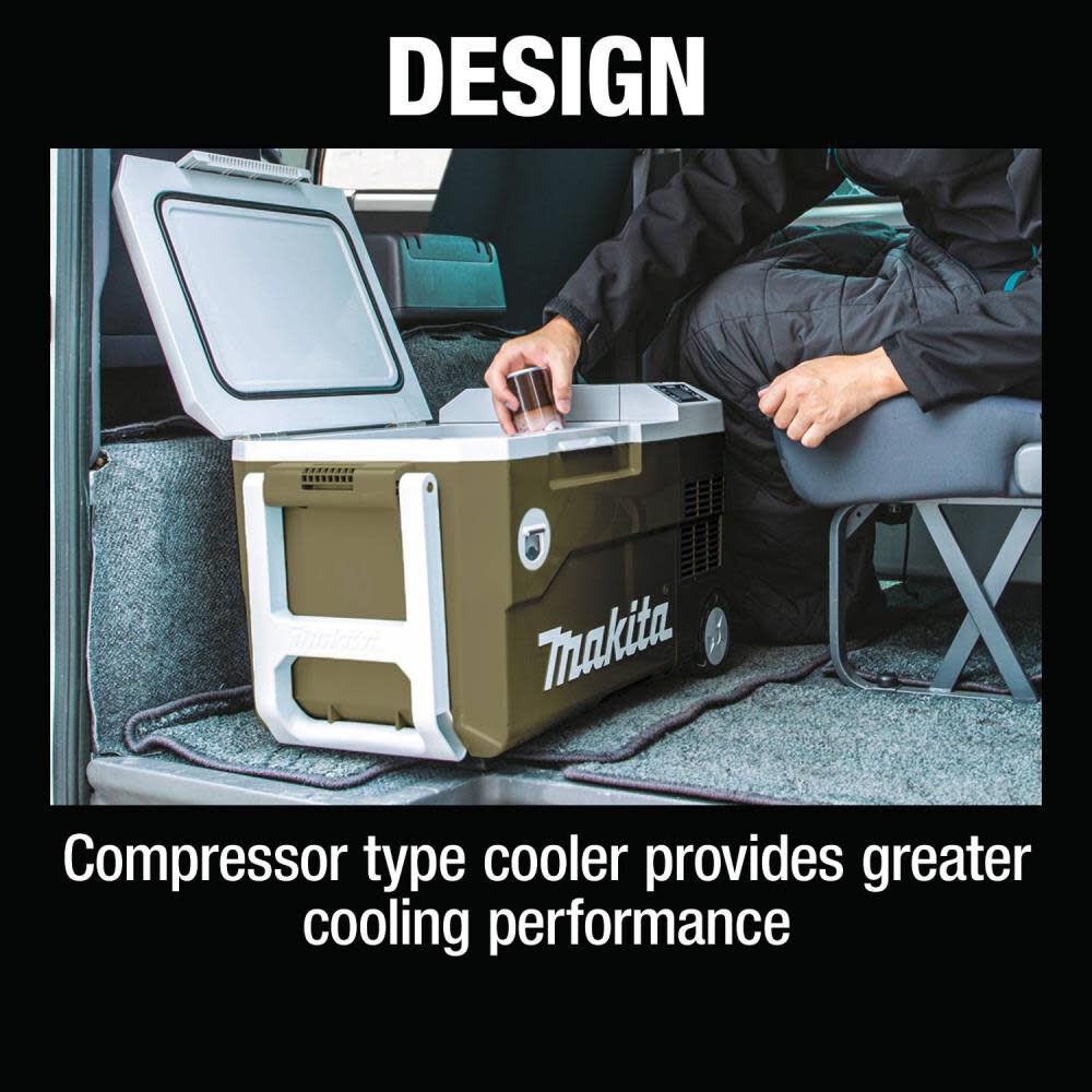 Makita Outdoor Adventure Cooler/Warmer 18V X2 LXT 12V/24V DC Auto AC ...
