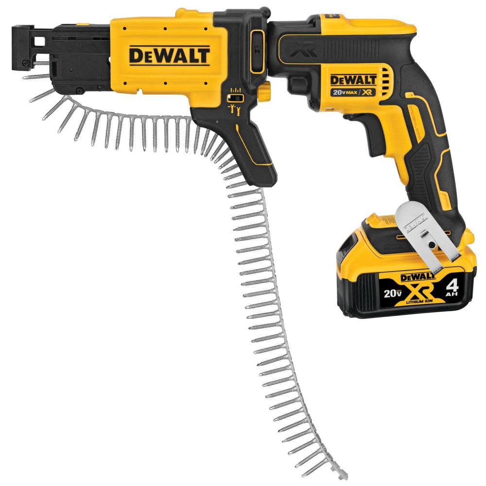 DEWALT Drywall Screw Gun Kit with Collated Drywall Screwgun Attachment ...