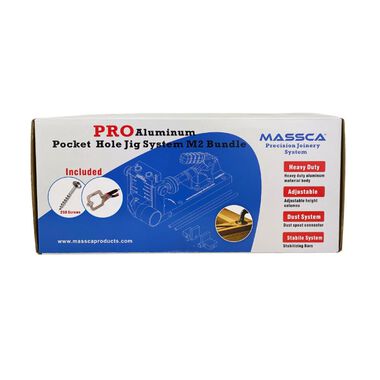 Massca M2 Pro Aluminum Pocket Hole Jig System Bundle X002PJ0NSJ - Acme Tools