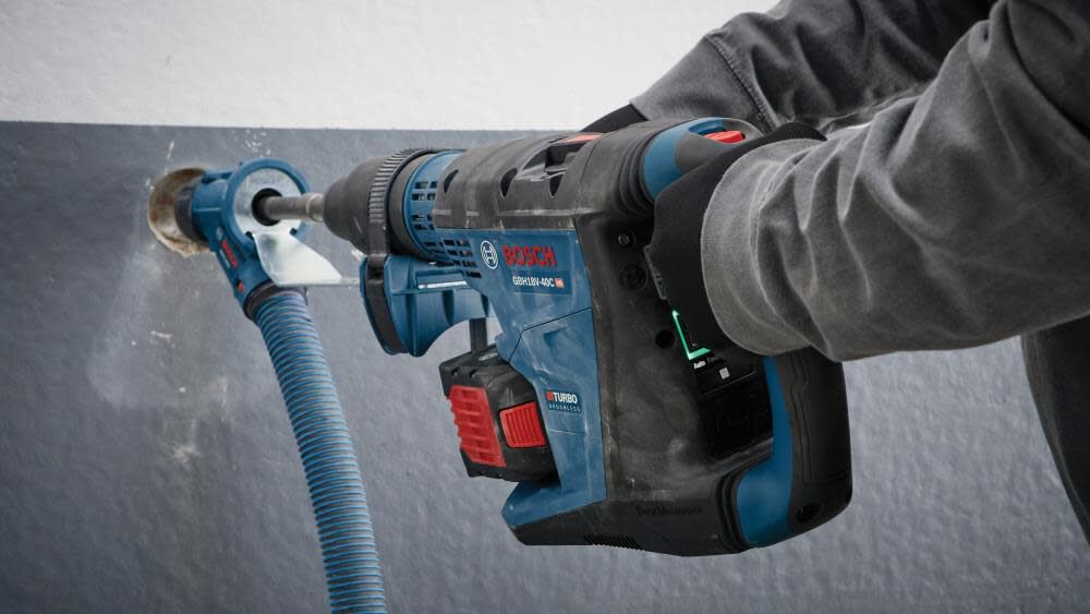 Bosch PROFACTOR 18V Hitman 1 5/8in Rotary Hammer Connected Ready SDS max (Bare Tool) GBH18V-40CN ...