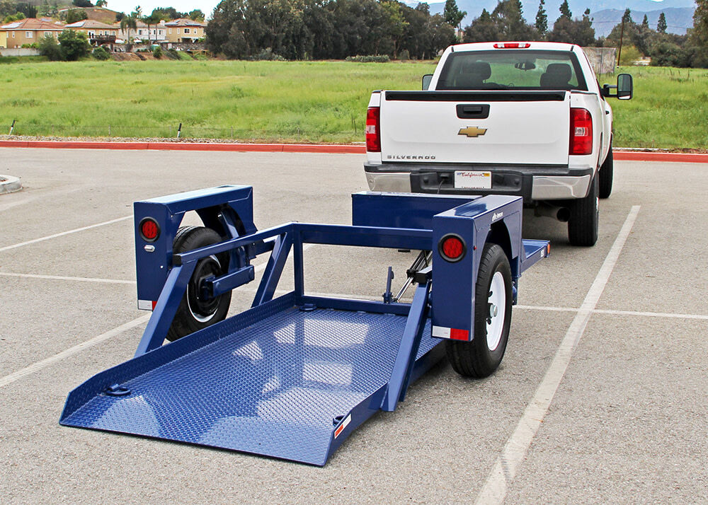 Air-Tow Trailers 8'6in Drop Deck Flatbed Trailer 52in Deck Width - 3500 ...