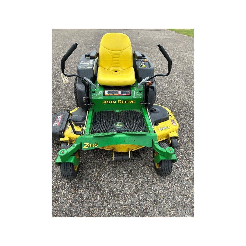 John Deere Z445 54 In. Gas Zero Turn Riding Lawn Mower - Used 2010 Z445 ...
