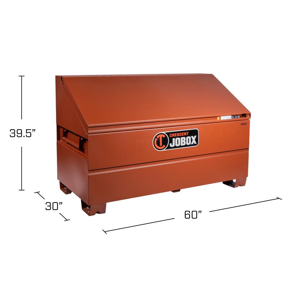 Crescent JOBOX 60-9/16inx30inx37-1/2in Steel Slope Lid Box 1-680990 ...