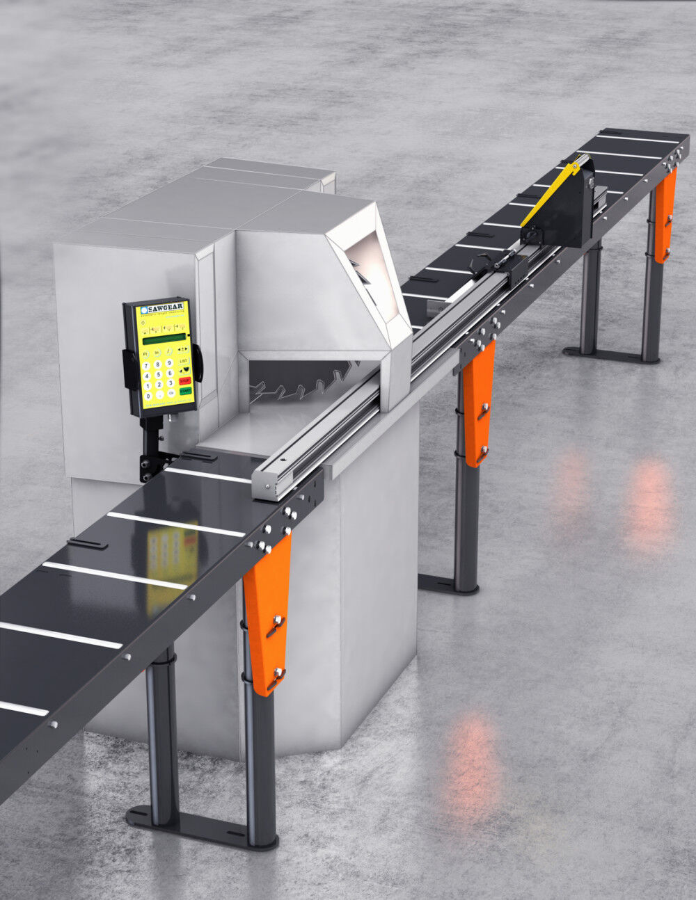 Tigerstop SawGear 12' Saw Fence System Automatic Pusher and Stop Gauge ...