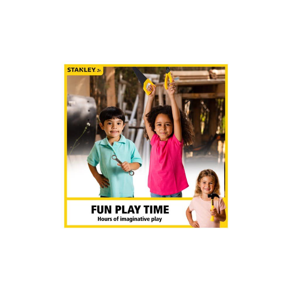 Stanley Jr Plastic Kids Pretend Role-Play Tool Set 25pc RP013-SY from Stanley Jr - Acme Tools