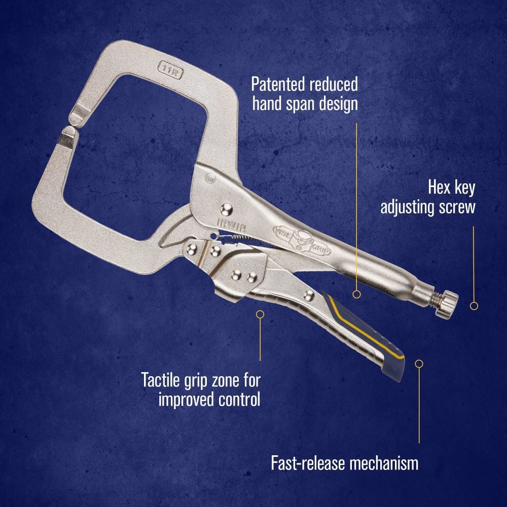 Irwin Vise-Grip Welding Pliers, Fast Release, C-Clamp Locking, 11 in ...
