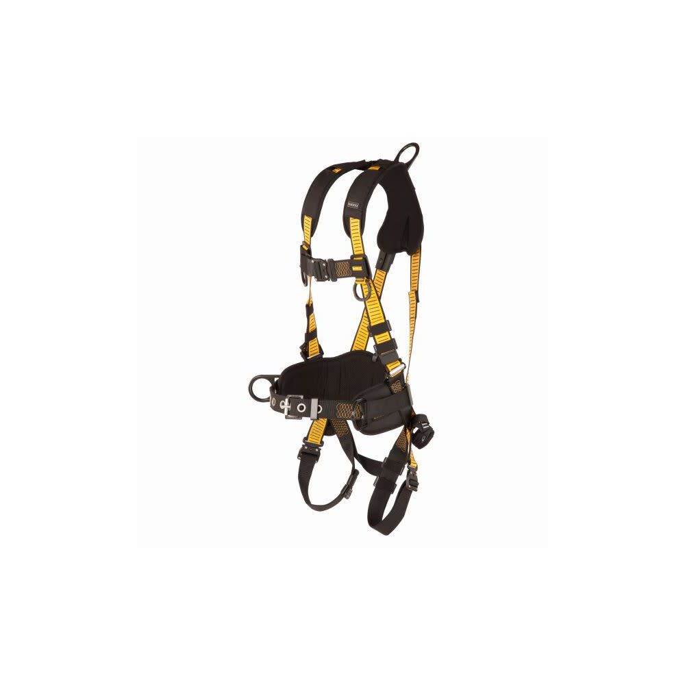 DEWALT D3000 Series S-M QC Leg QC Chest Vest Style Harness with Belt ...
