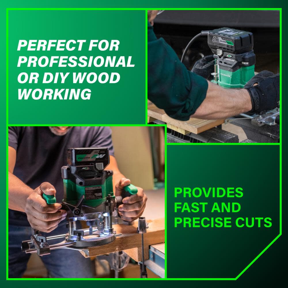 Metabo HPT 36V Cordless Plunge Router (Bare Tool) M3612DAQ4M - Acme Tools