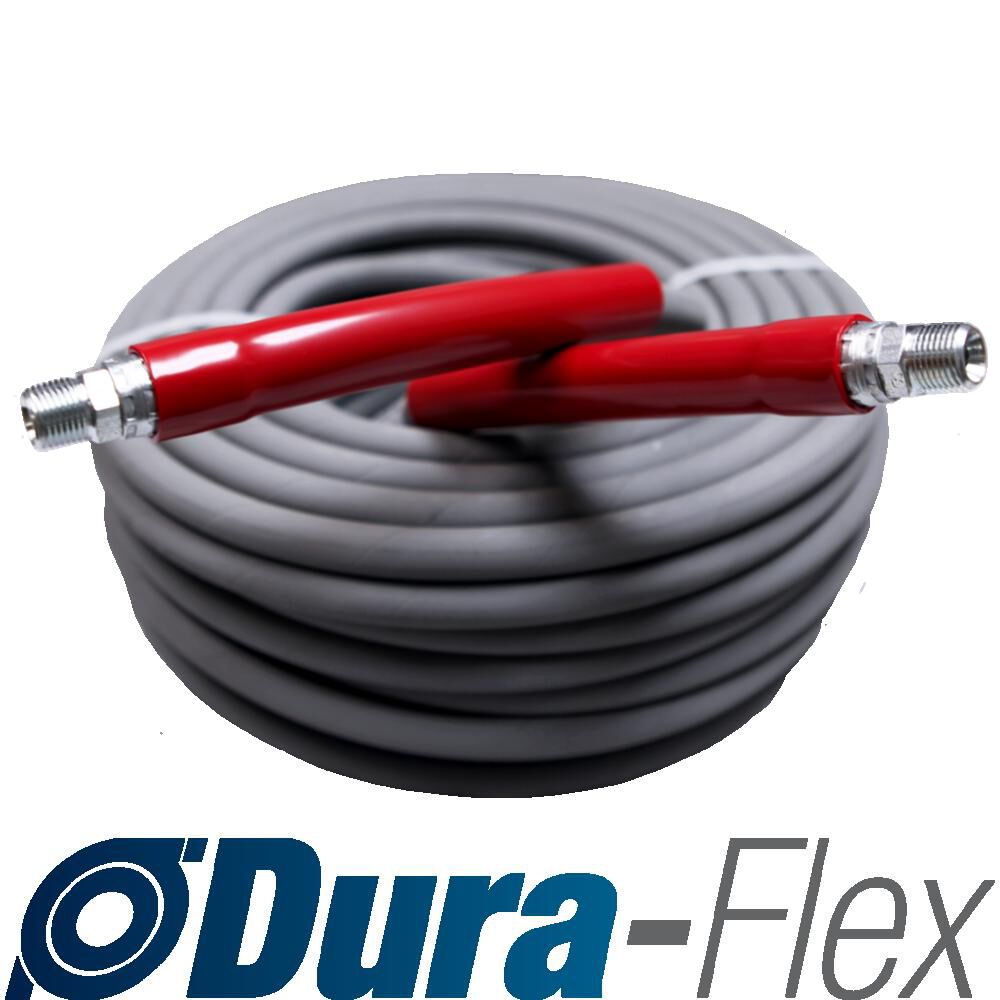 Aaladin Cleaning Systems Grey Non-Marking Pressure Washer Hose 3/8in X 100' 6000 PSI 3/8in SLD ...