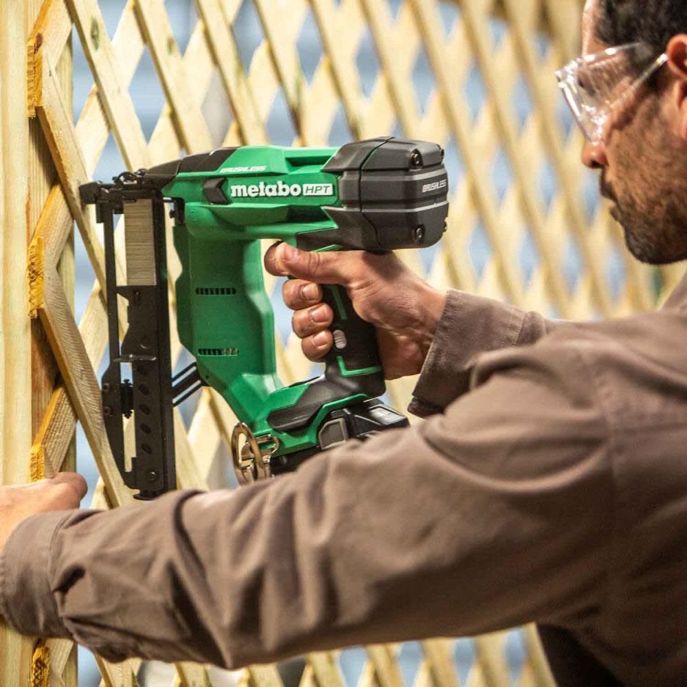Metabo HPT 18V MultiVolt Brushless 18-Gauge 1/4" Narrow Crown Stapler ...