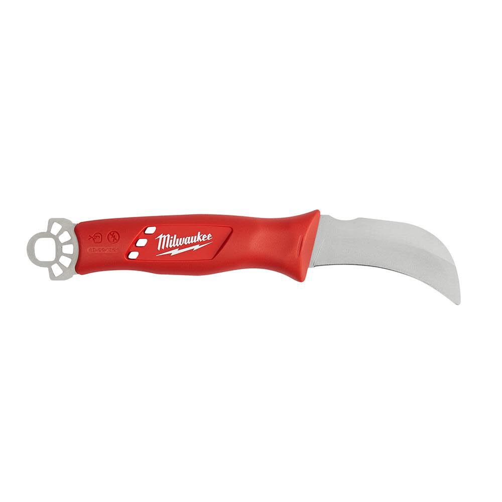 Milwaukee Lineman's Hawkbill Knife with STICKWORK 3-in-1 Ring 48-22 ...