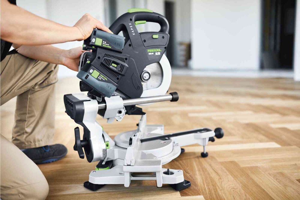 Festool Sliding Compound Miter Saw Cordless (Bare Tool) KSC 60 EB-Basic ...