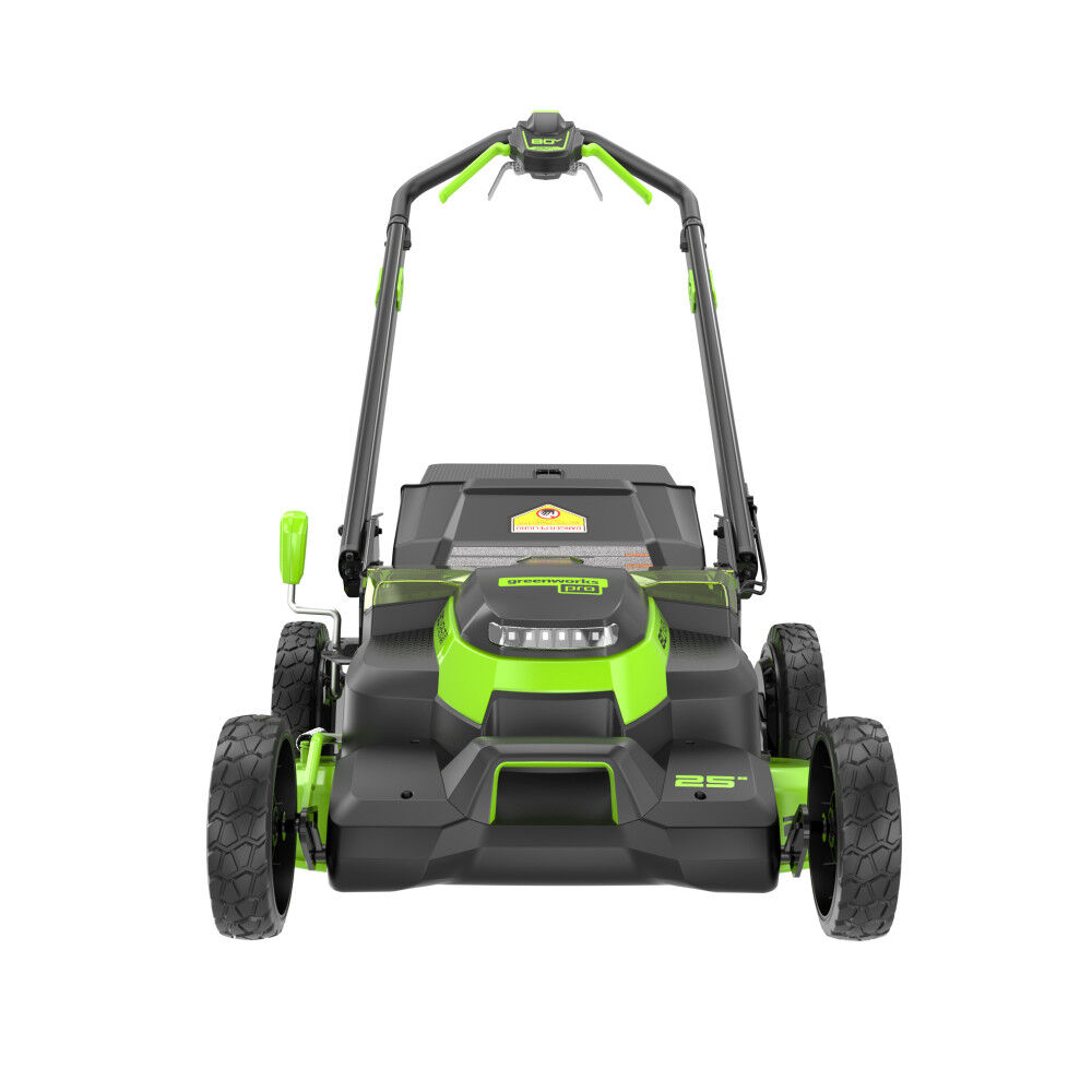 Greenworks 80V 25in Cordless Dual Blade Self Propelled Lawn Mower Kit ...