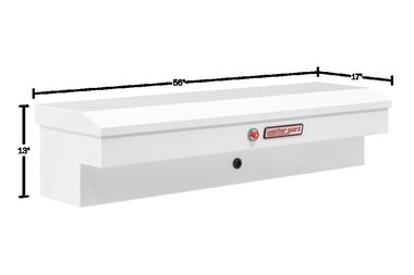 Weather Guard 56in Lo-Side Truck Tool Box Steel White 175-3-04 - Acme Tools