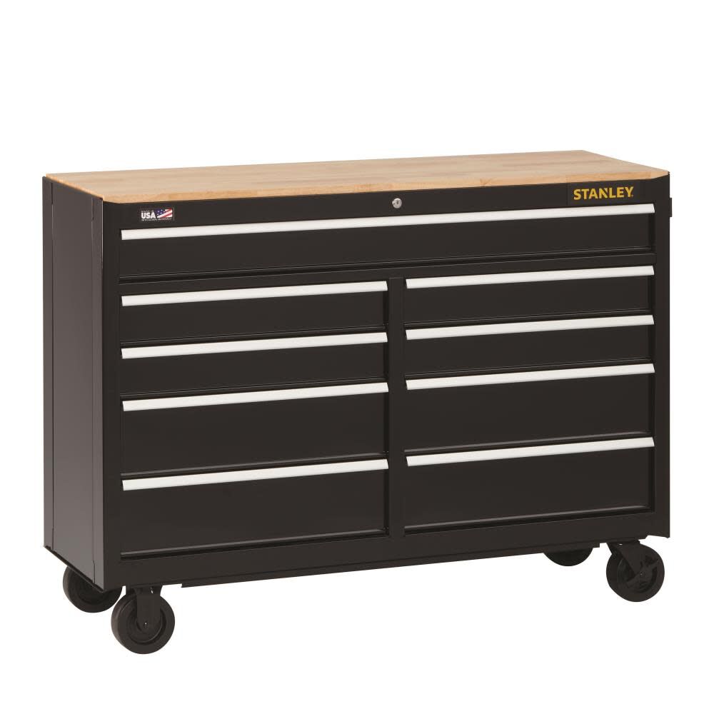 Stanley 52 in. W 300 Series 9-Drawer Mobile Workbench STST25291BK ...