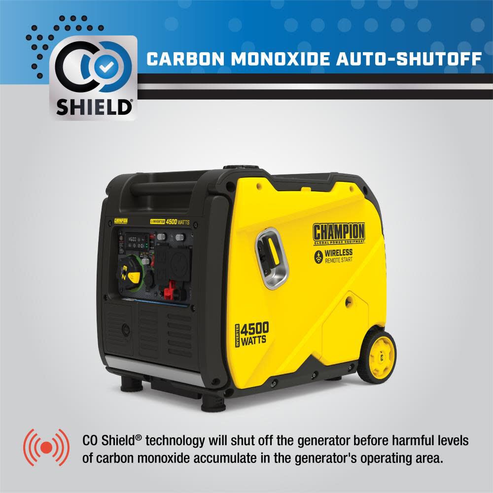 Champion Power Equipment 4500-Watt Wireless Remote Start Inverter ...