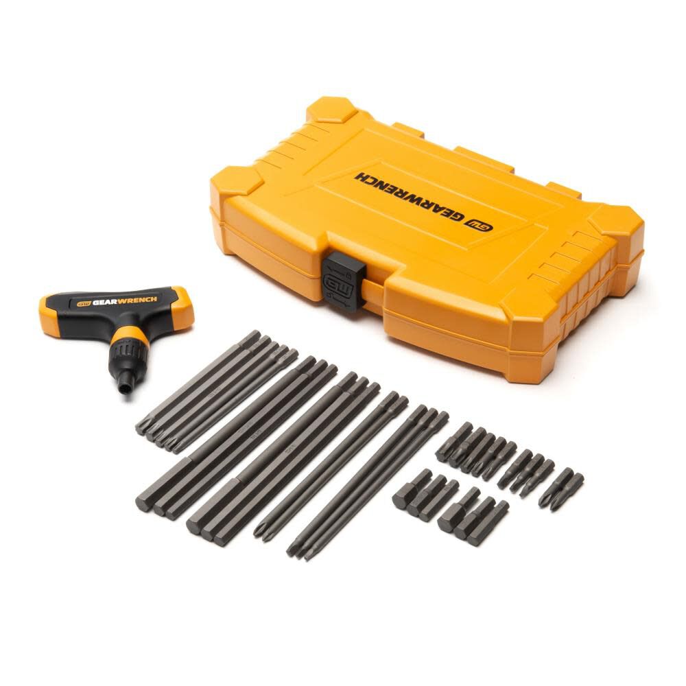 GEARWRENCH Hex Key Set Ratcheting T Handle 33pc 83518 from GEARWRENCH ...
