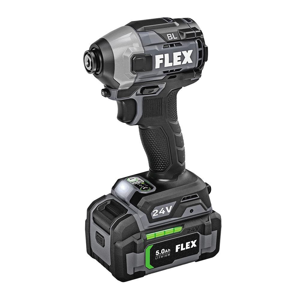 FLEX 1/4-In. Quick Eject Hex Impact Driver With Multi-Mode Kit FX1371A ...