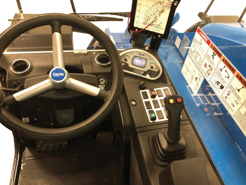 Genie 5500 LB. Capacity - 19 Ft. Reach Telehandler with Heated Cab and ...