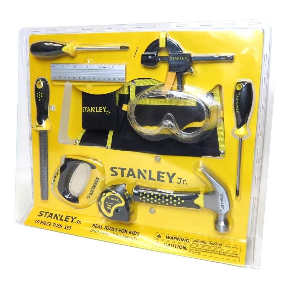 Stanley Jr Construction Play Tool Set 10pc ST006-10-SY - Acme Tools