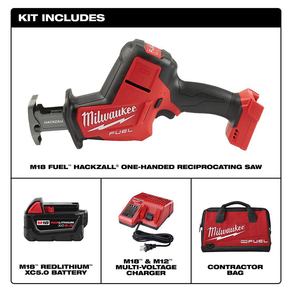Milwaukee M18 FUEL HACKZALL Reciprocating Saw Kit 2719-21 - Acme Tools