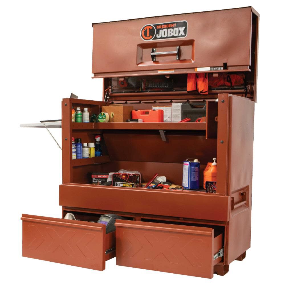 Crescent JOBOX 60in Site-Vault Heavy-Duty Piano Boxes with Drawer 2D ...