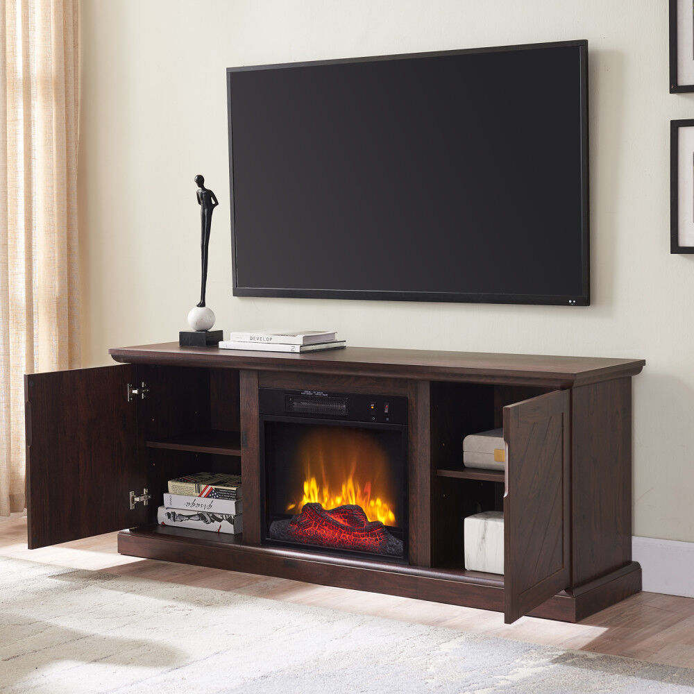 Hearthpro Media Electric Fireplace with Plank Style SP6553-OF-RO63 ...