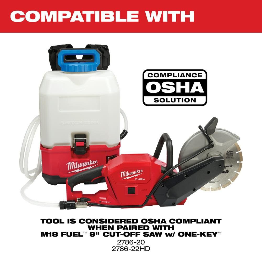Milwaukee M18 SWITCH TANK 4 Gallon Backpack Water Supply Kit 2820-21WS ...