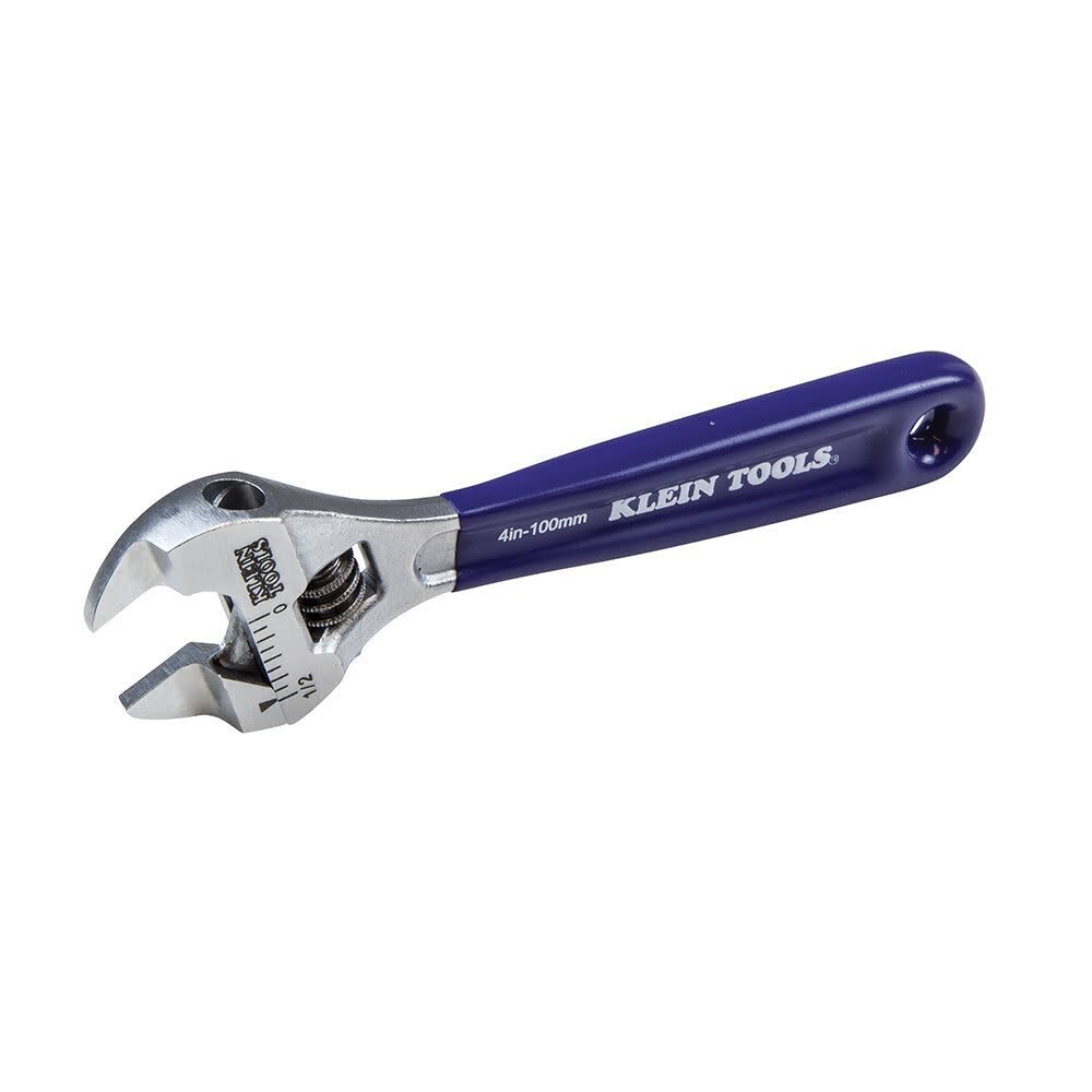 Klein Tools Slim-Jaw Adjustable Wrench 4in D86932 - Acme Tools