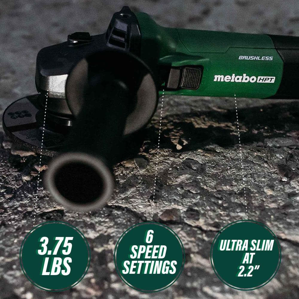 Metabo HPT 5in 12 Amp Variable Speed Angle Grinder G13VE2M - Acme Tools