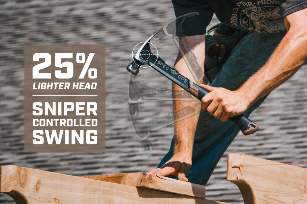 Spec Ops 20oz Smooth Face Rip Claw Hammer SPEC-M20SF-S - Acme Tools