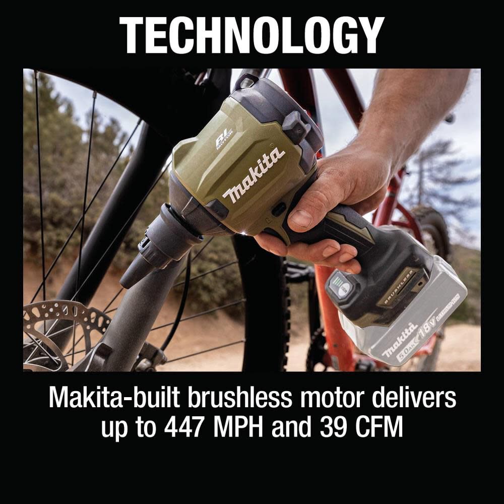 Makita Outdoor Adventure 18V LXT Brushless Cordless High Speed Blower ...