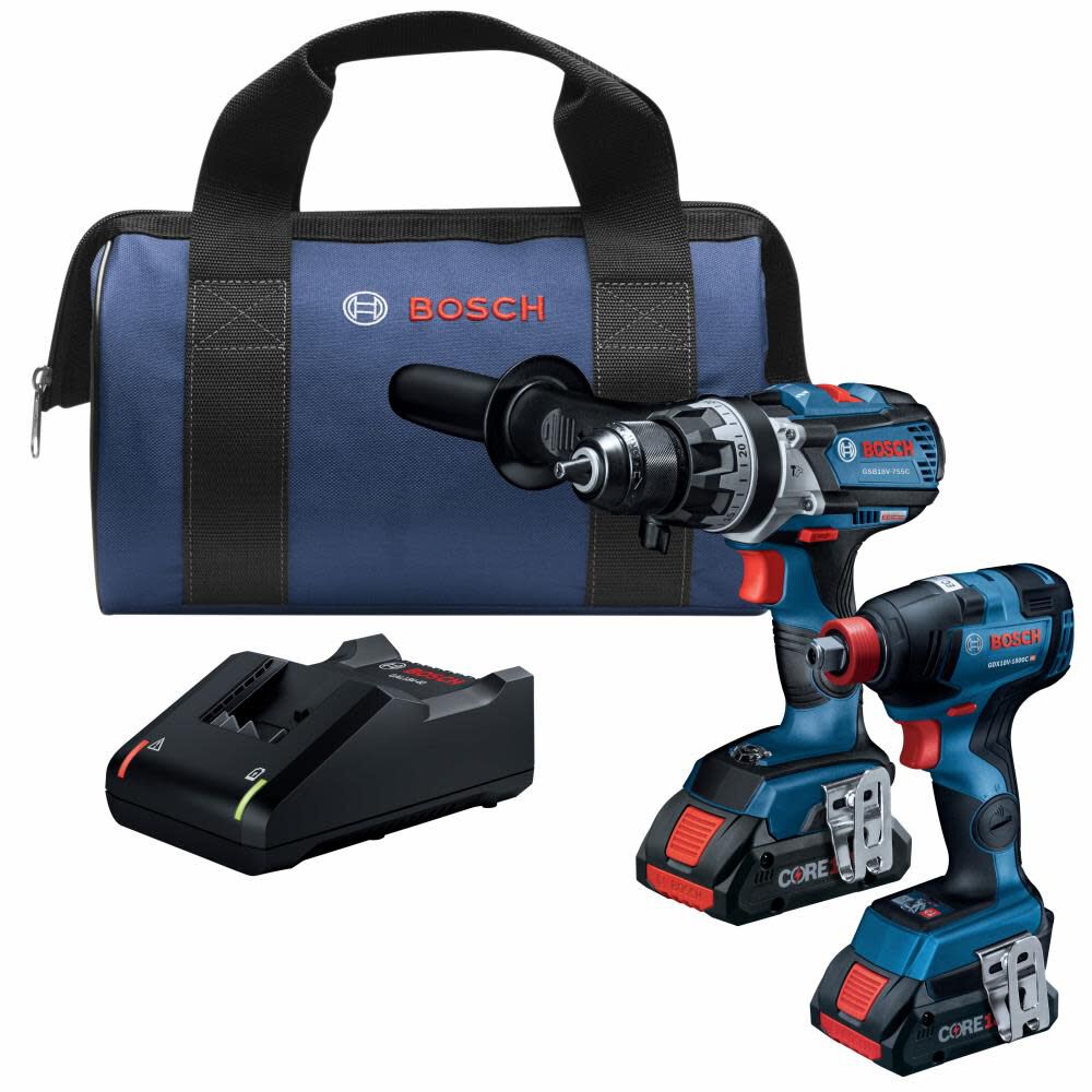 Bosch 18V 2 Tool Combo Kit GXL18V-224B25 - Acme Tools