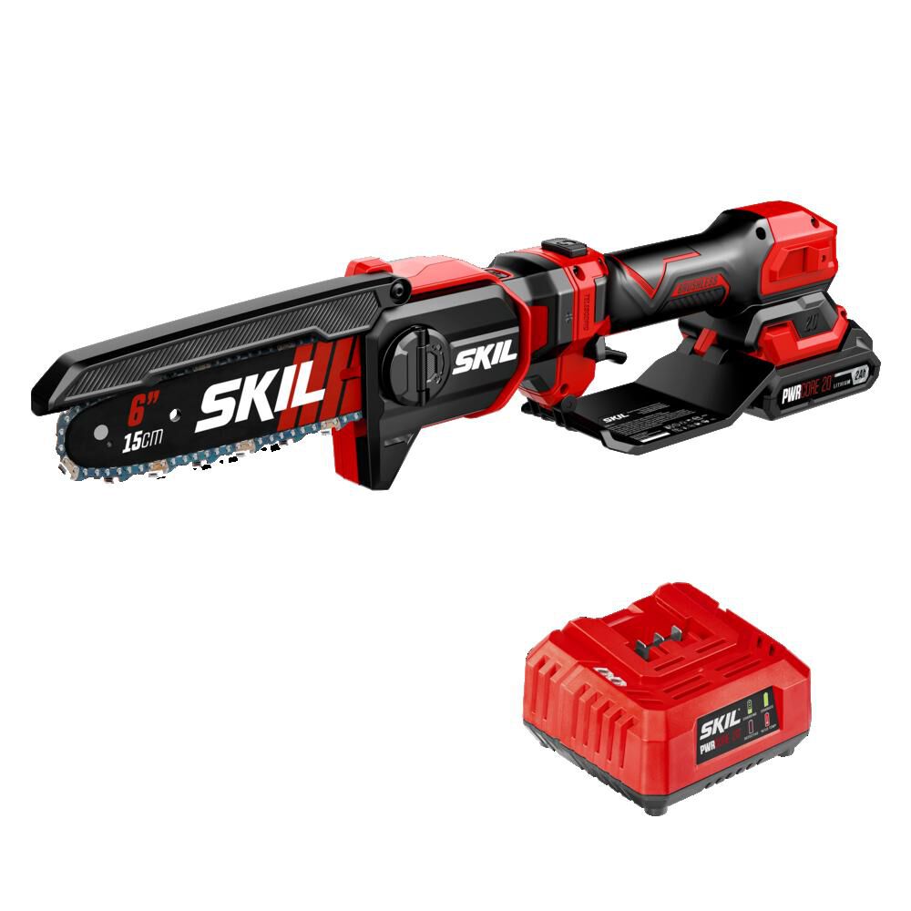 SKIL PWR CORE 20 Brushless 20V 6in Telescopic Pruning Saw Kit PR0601B ...