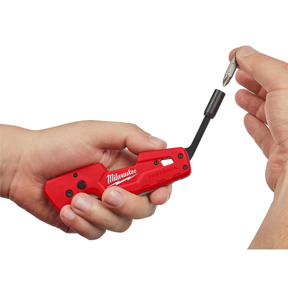 Milwaukee FASTBACK 5in1 Folding Knife 48-22-1540 - Acme Tools