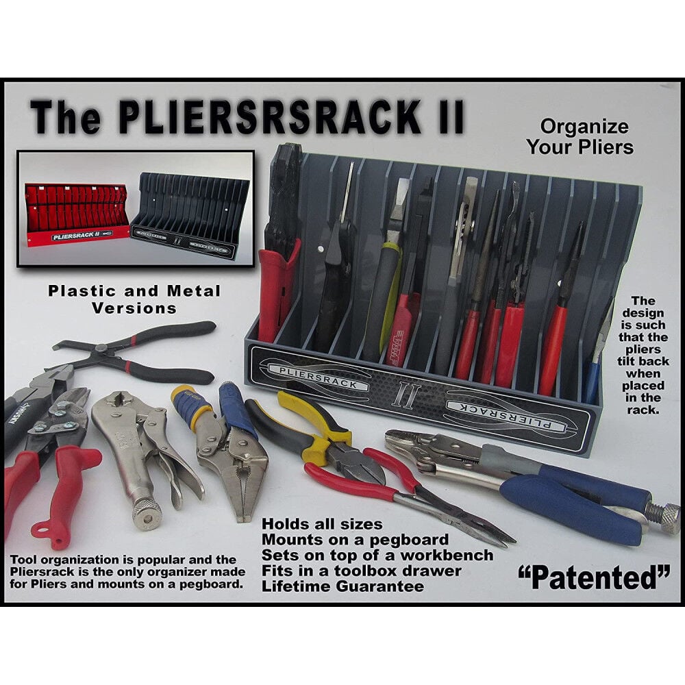 Plyworx PlyPliersrack Gray ABS Plastic 15 Slot PLR15 - Acme Tools