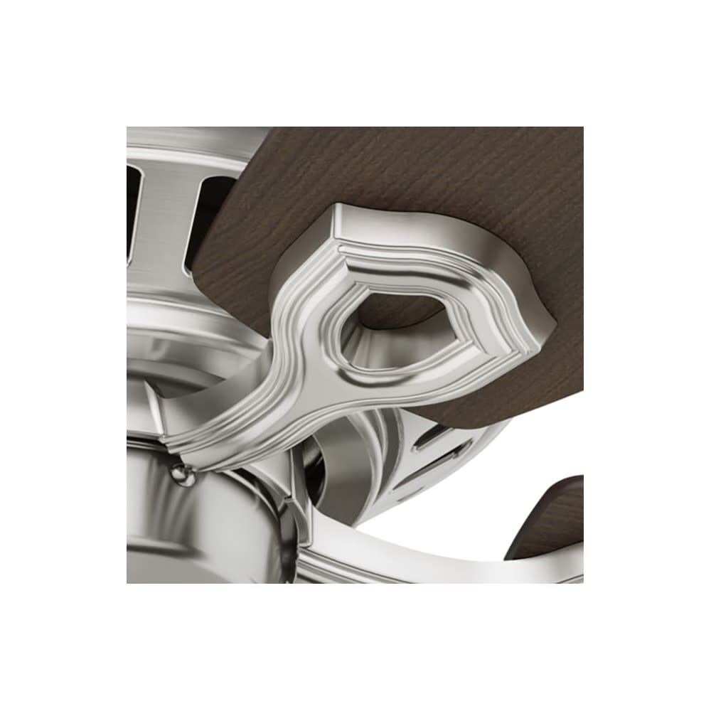 Hunter Fan Builder Ceiling Fan 52in Brushed Nickel Brazilian Cherry ...