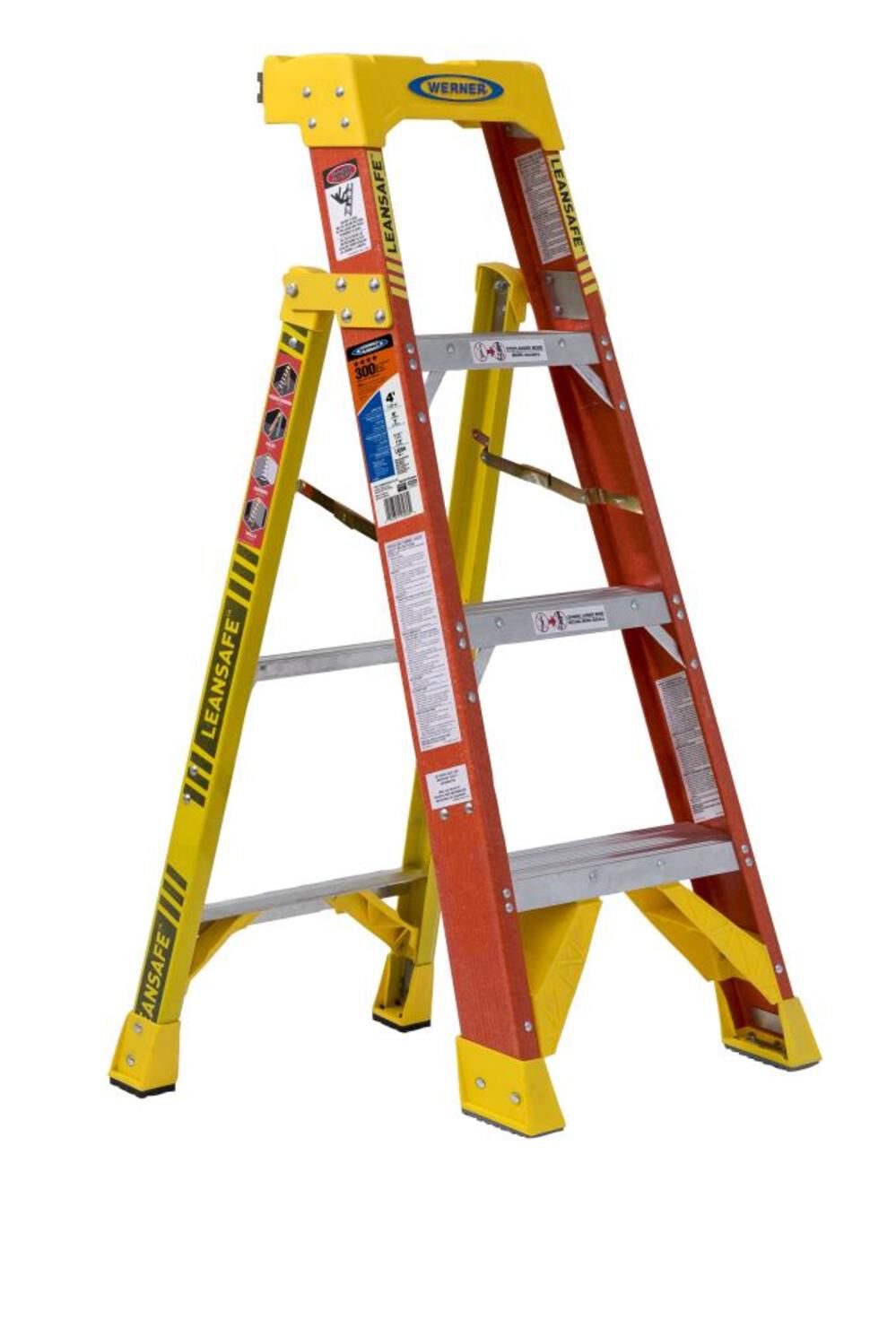 Werner LEANSAFE Type IA Fiberglass Leaning Ladder L6204W530 - Acme Tools