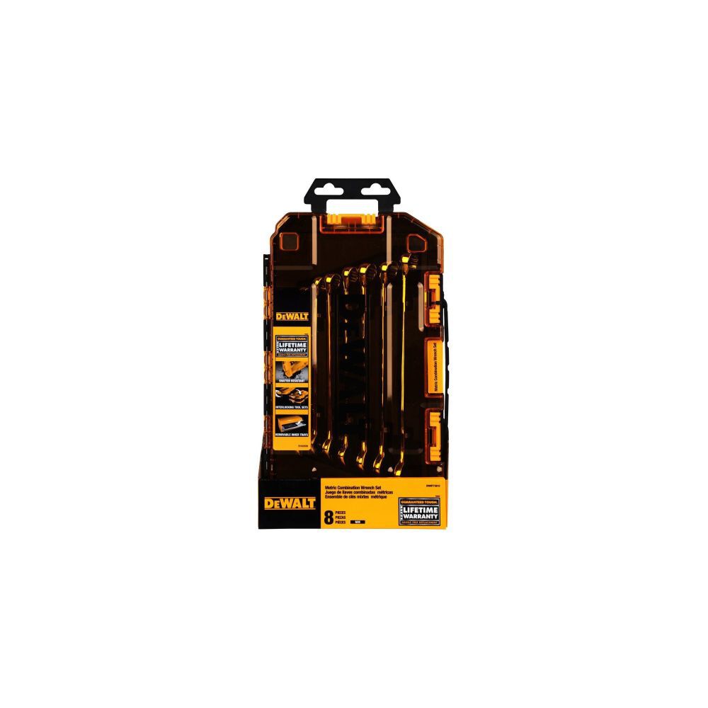 DEWALT 8 piece Metric Combination Wrench Set DWMT73810 Acme Tools