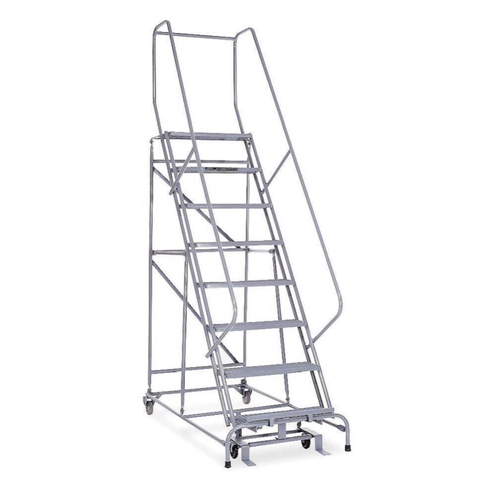 Cotterman Series 1000 8 Step X 26" W A3 Tread Step Ladder w/handrails ...
