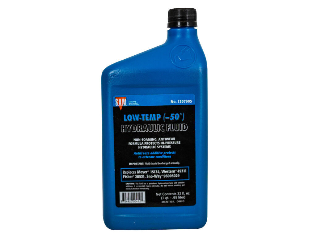 Buyers Products Company Low-Temp Blue Hydraulic Fluid (12) 1 Qt Bottles ...