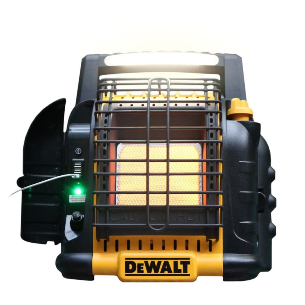 DEWALT DXH12B 12000 BTU Cordless Portable Propane Radiant Heater ...